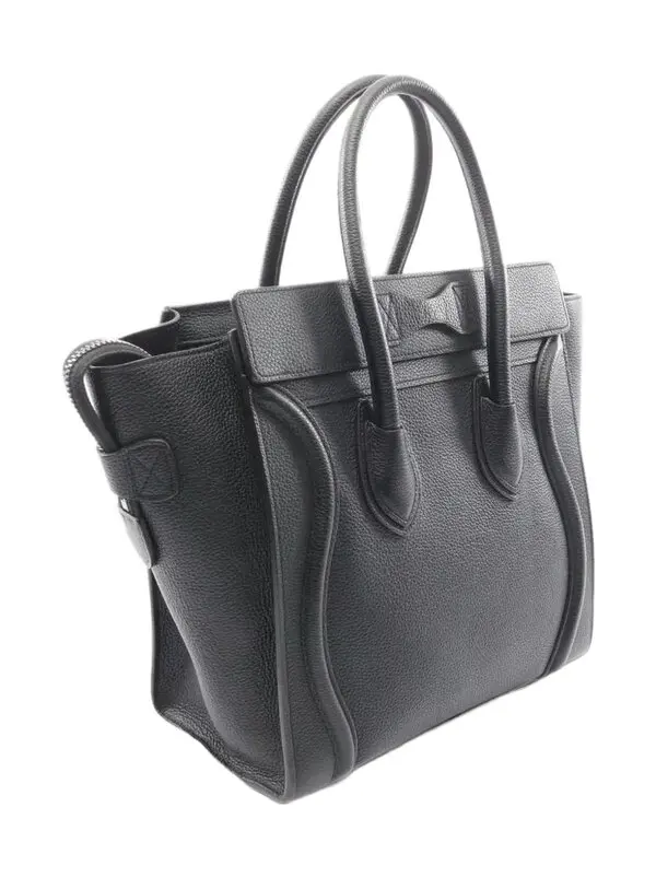 Celine 2000s Micro Luggage Tote Bag - Black