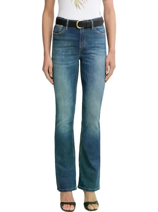Guess Logo-patch Pocket Jeans - Blue