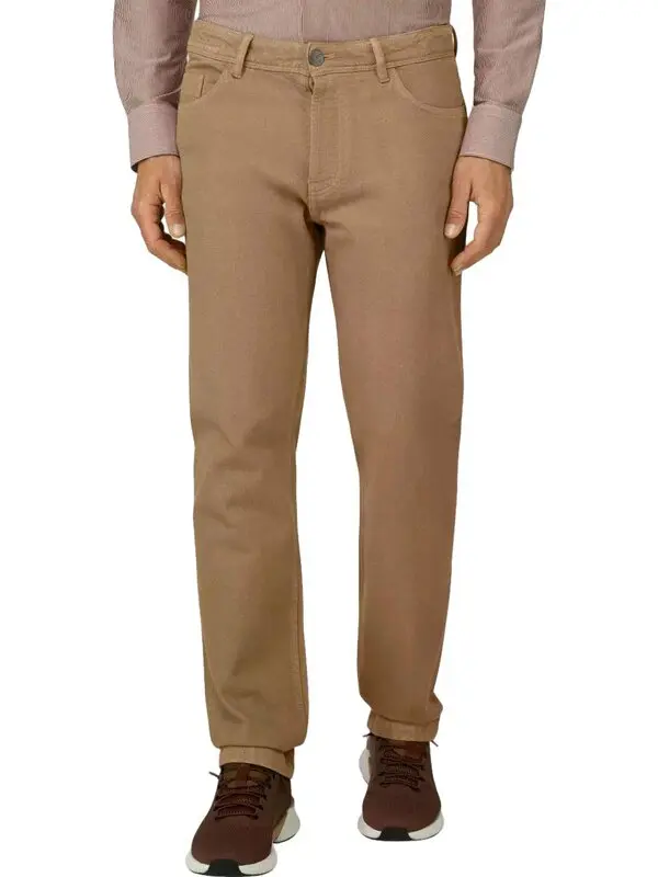 Boggi Milano Stretch Cotton Denim Jeans - Neutrals
