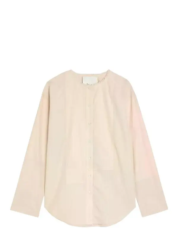 3.1 Phillip Lim Collarless Panelled Shirt - Neutrals