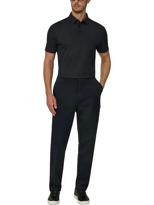 Boggi Milano Joggers In Cotton Blend Scuba B Tech - Black