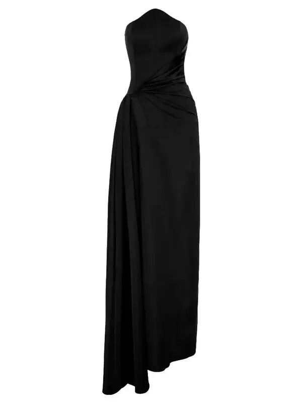 V:PM ATELIER Kira Strapless Maxi Dress - Black
