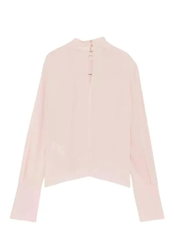 Patrizia Pepe Draped Long-sleeve Blouse - Pink