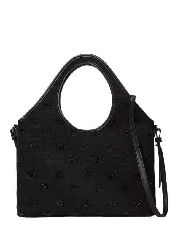 Karl Lagerfeld Small K/autograph All-over-print Tote Bag - Black