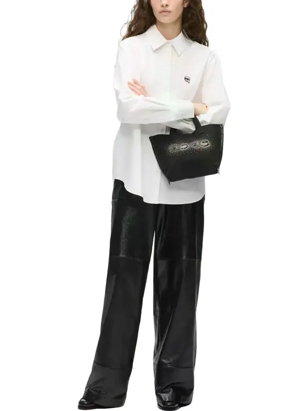 Karl Lagerfeld Small Ikon Shopper Bag - Black