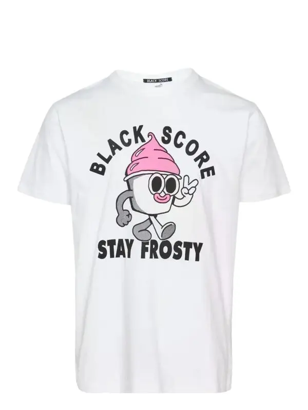 BLACK SCORE Graphic-print T-shirt - White