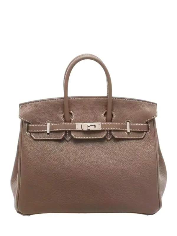 Hermès 2010s Birkin 25 Togo Tote Bag - Brown