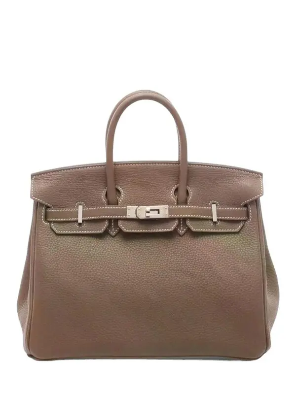 Hermès 2010s Birkin 25 Togo Tote Bag - Brown