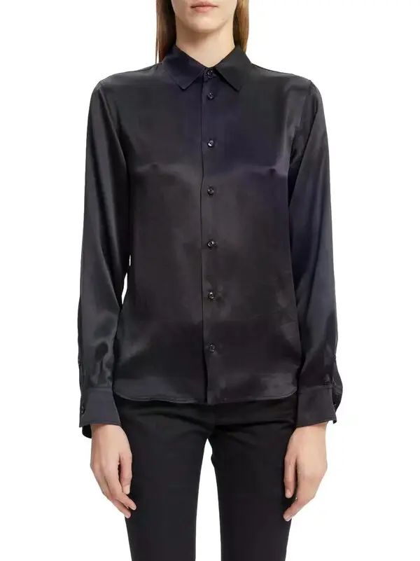 ANN DEMEULEMEESTER Lace-up Shirt - Black