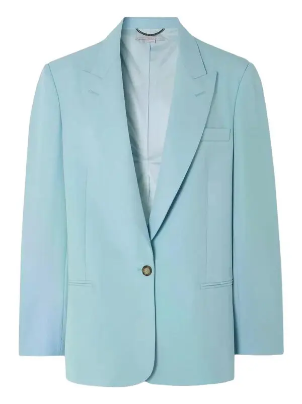 Stella McCartney Oversized Wool-gabardine Blazer - Blue