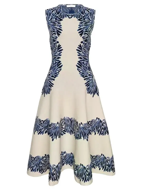 Ulla Johnson Iona Jacquard Knit Midi Dress - Neutrals