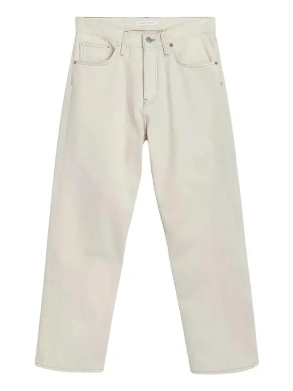 SUNFLOWER Loose Contrast-stitched Jeans - Neutrals