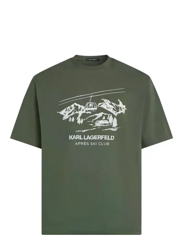 Karl Lagerfeld Après Ski Club T-shirt - Green