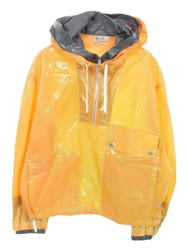 Hermès Glossy Half-zip Hoodie - Orange