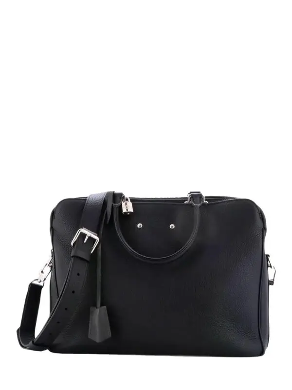 LOUIS VUITTON Armand Briefcase Taurillon Leather Business Bag - Black