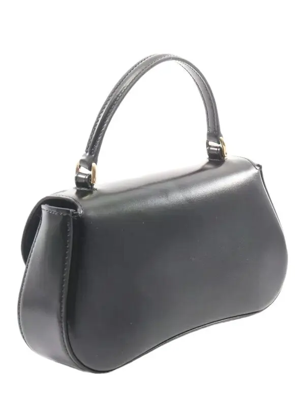 Celine 2010s Triomphe Shoulder Bag - Black