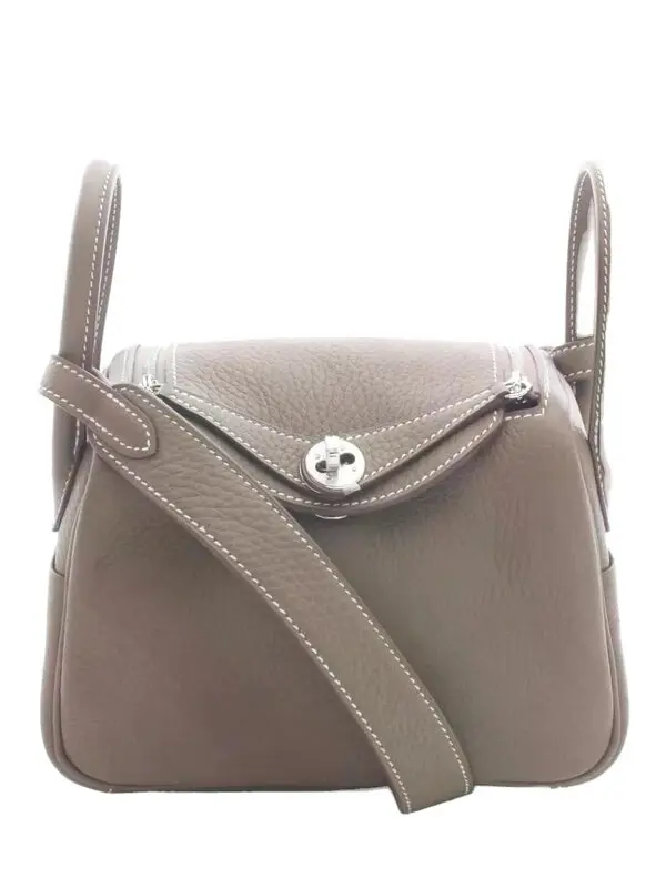 Hermès 2020 Mini Lindy Tote Bag - Brown