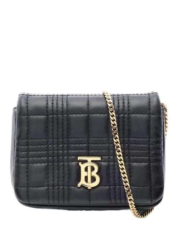 Burberry Quilted Chain Shoulder Bag - Black