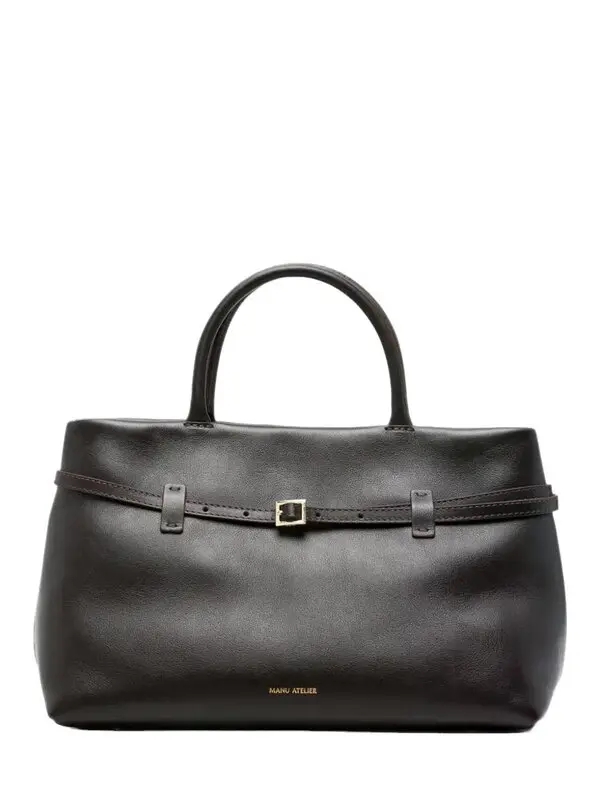 Manu Atelier 35 Le Cambon Leather Tote Bag - Brown