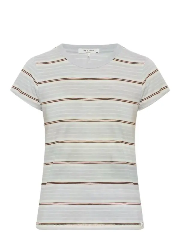 Rag & Bone Striped Cotton T-shirt - White