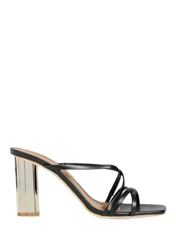 MALONE SOULIERS Libby Crossover Strap Sandals - Black