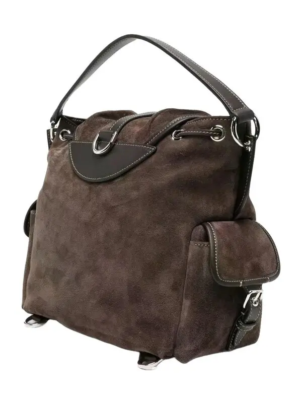 TOD'S Mini Tote Bag With Buckle Fastening - Brown