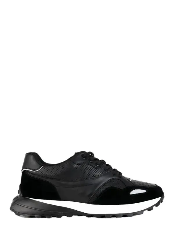 SERGIO MORETTI FIRENZE Panelled Lace-up Sneakers - Black