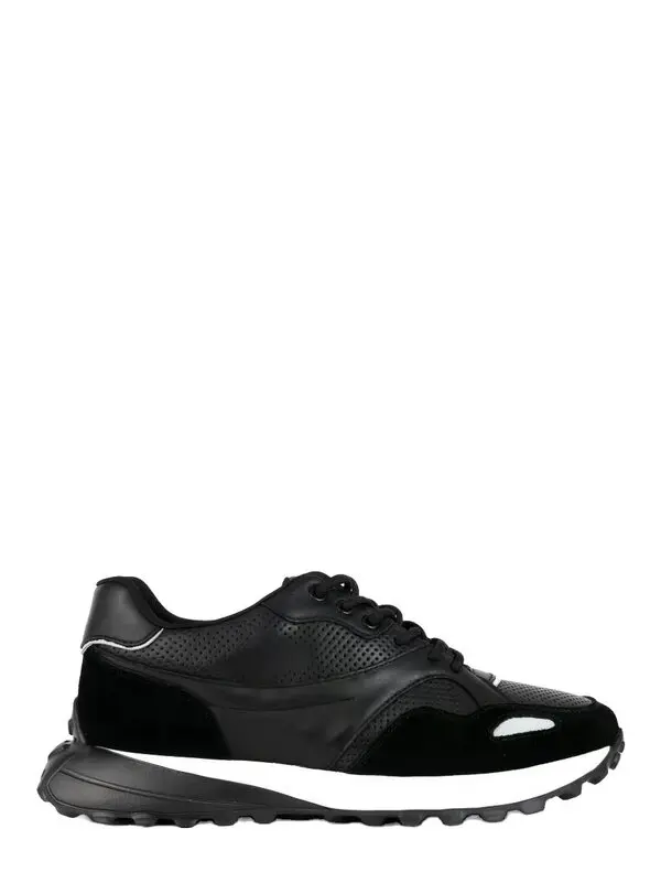 SERGIO MORETTI FIRENZE Panelled Lace-up Sneakers - Black