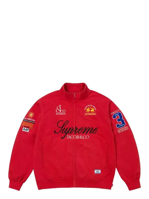 Supreme X La Martina X Jacob & Co Zip-up Sweater - Red