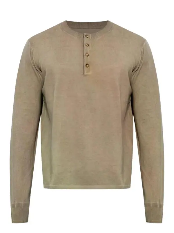 Rag & Bone Button-fastening T-shirt - Neutrals