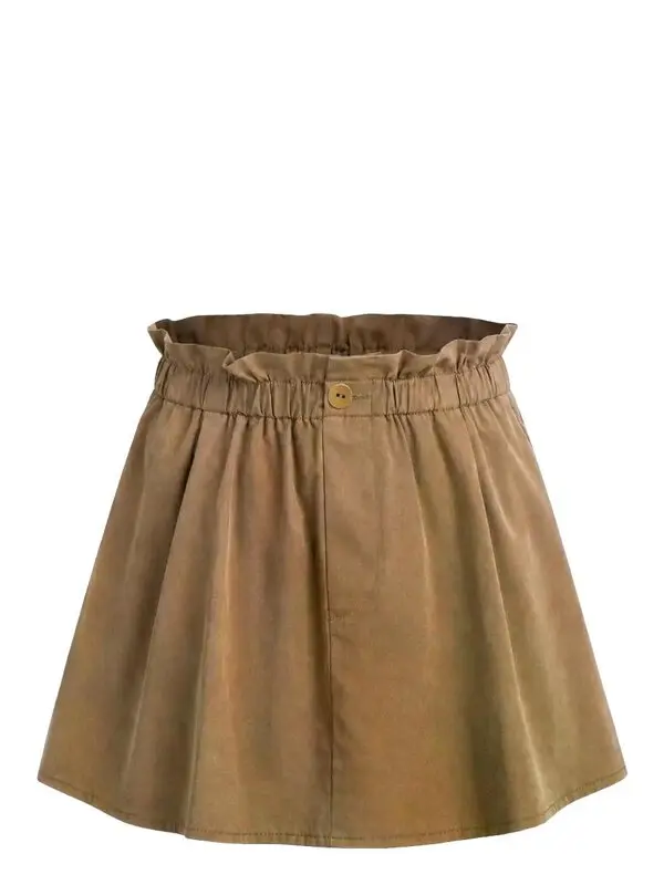 Vince Paperbag Waist Skort - Brown
