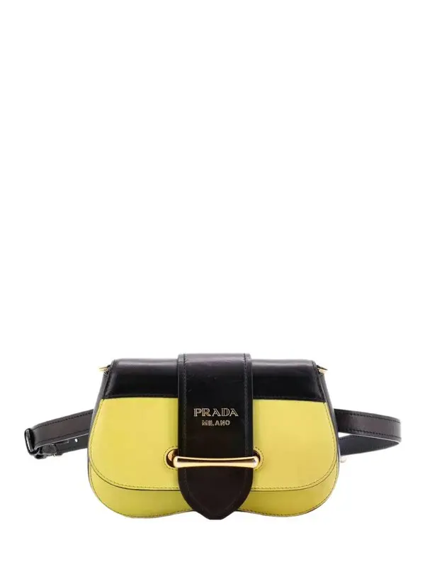 Prada Sidonie City Calf Belt Bag - Yellow