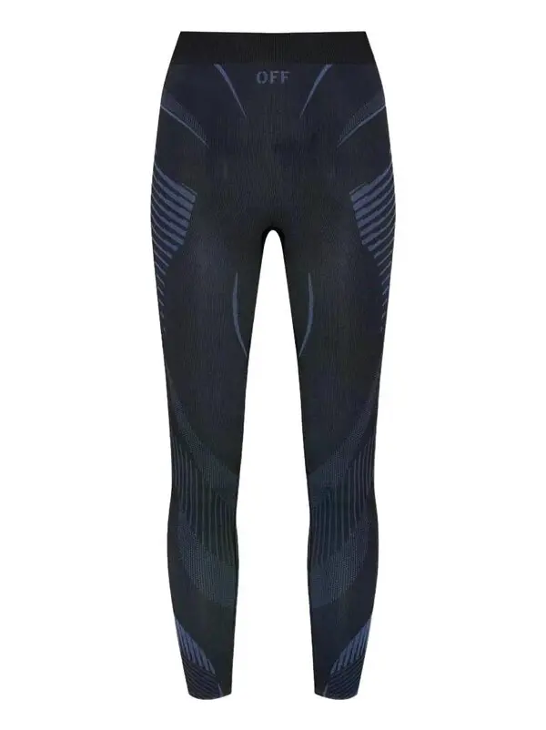 Off-White Logo-embellishment Leggings - Black