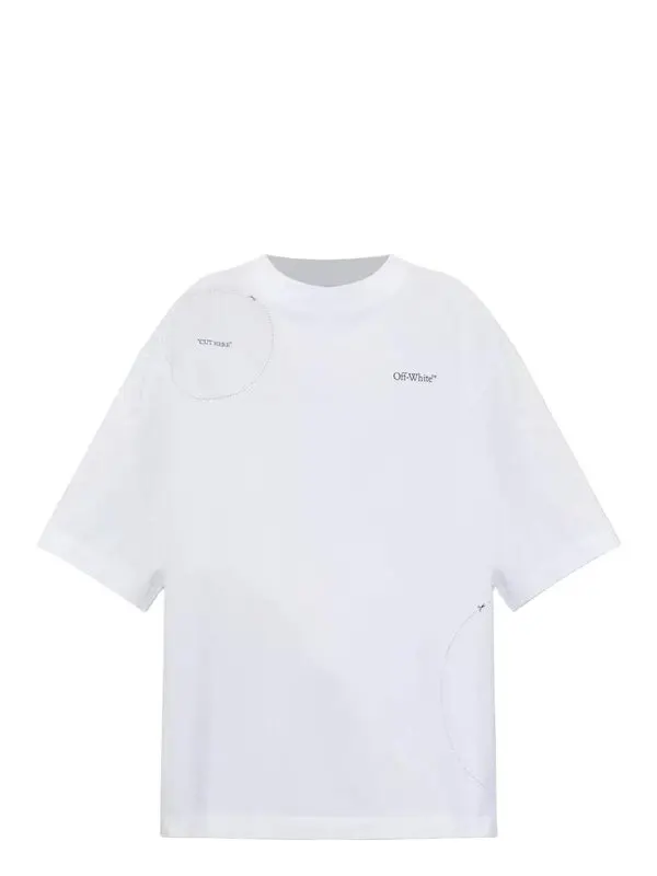 Off-White Logo Print Cotton T-shirt - White