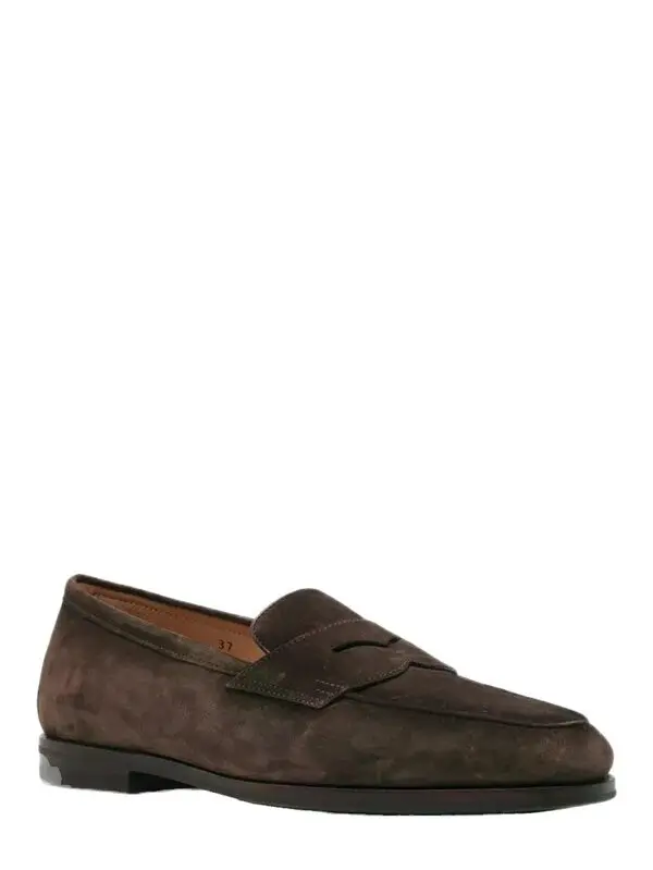 Santoni Penny Loafers - Brown
