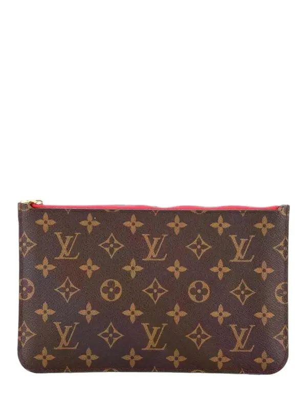 LOUIS VUITTON Monogram Canvas Large Pouch - Brown