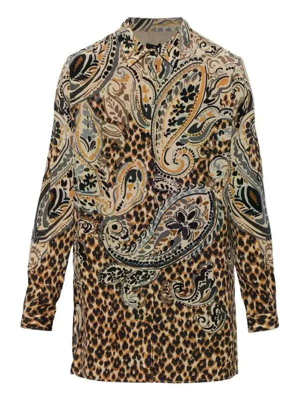 Etro Leopard-pattern Shirt - Neutrals