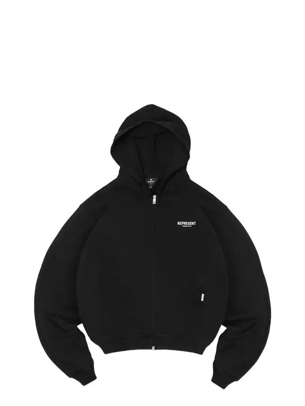 REPRESENT Owners' Club Zip-up Hoodie - Black