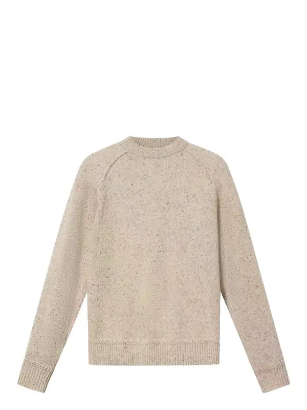 MARANT Koman Pullover Flecked Wool Crew Neck - Neutrals