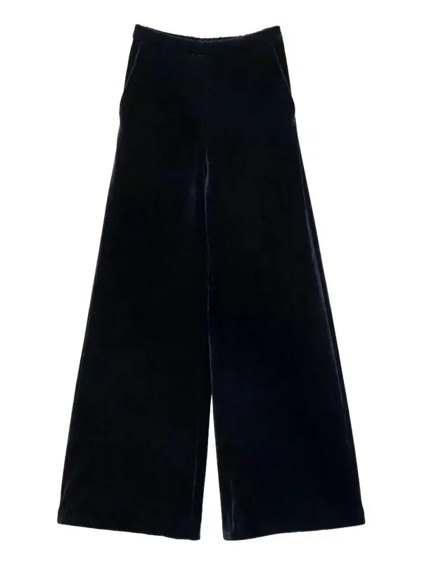 FORTE_FORTE Wide-leg Corduroy-effect Trousers - Blue