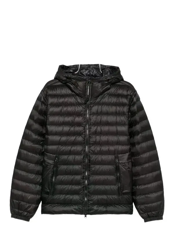 C.P. COMPANY Goggle Detail Padded Jacket - Black