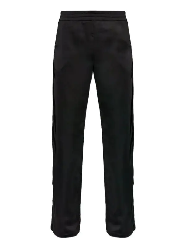 Off-White Lace-insert Satin Trousers - Black