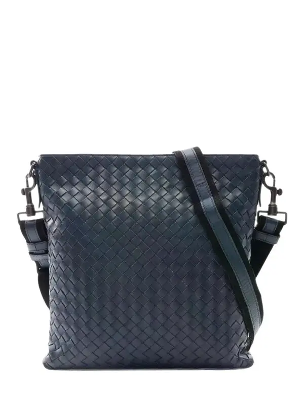 Bottega Veneta Intrecciato Shoulder Bag - Blue