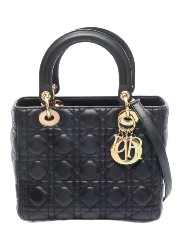 Dior Lady Tote Bag - Black