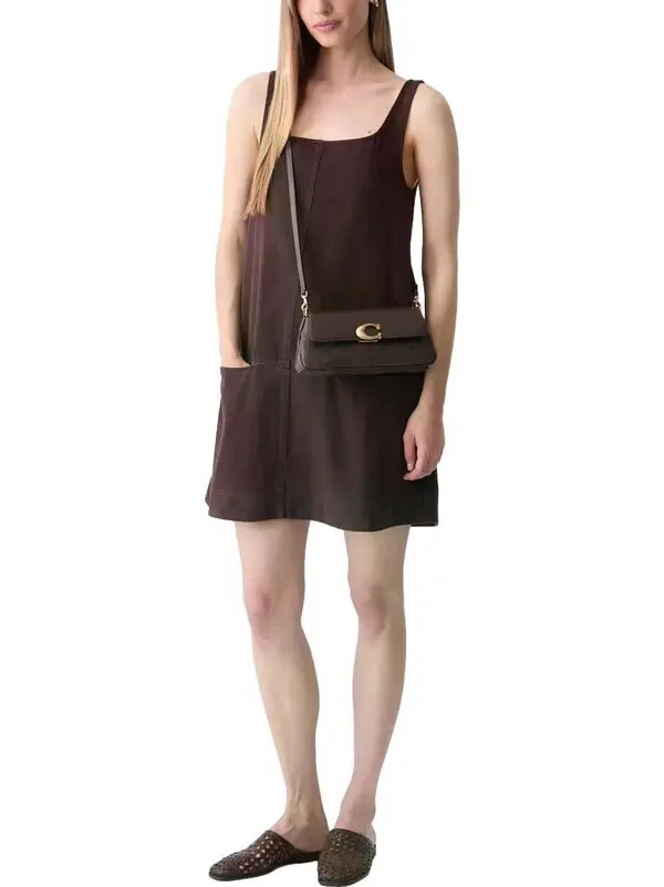 Marc O'polo Square Neck Mini Dress - Brown