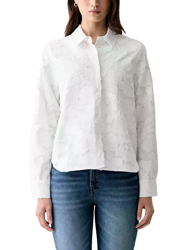 JOOP! Floral Jacquard Shirt - White