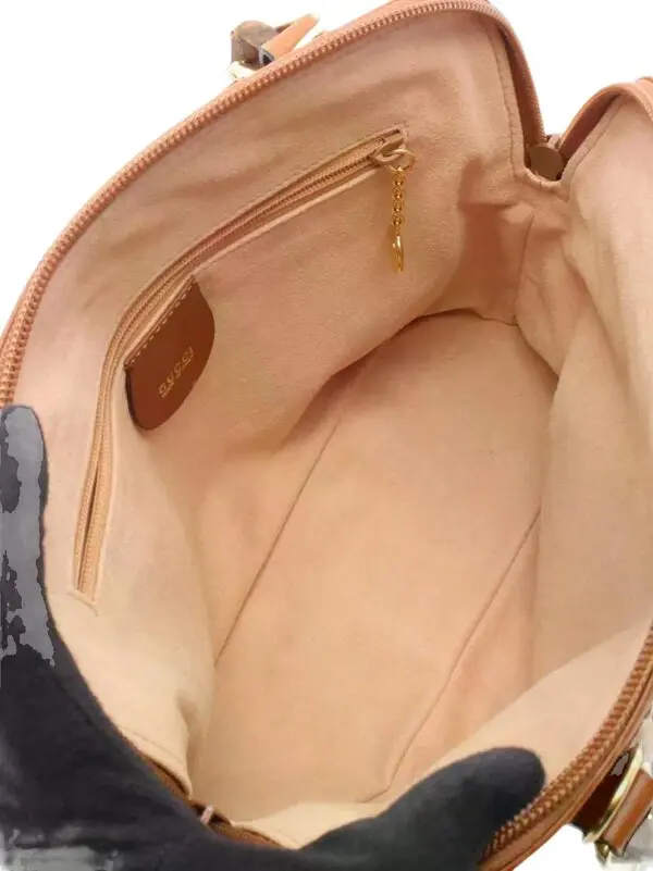 Gucci 2000s Bamboo-handle Leather Tote Bag - Brown