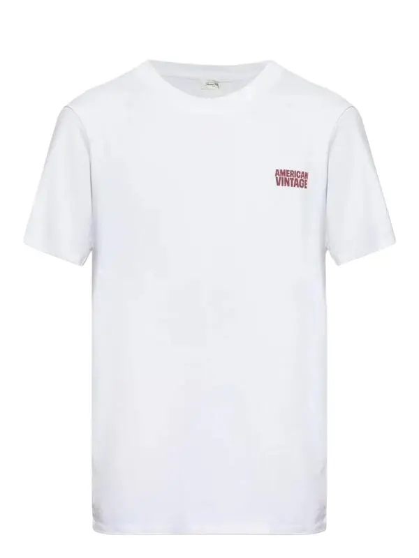 American Vintage Ykobow Logo-print T-shirt - White