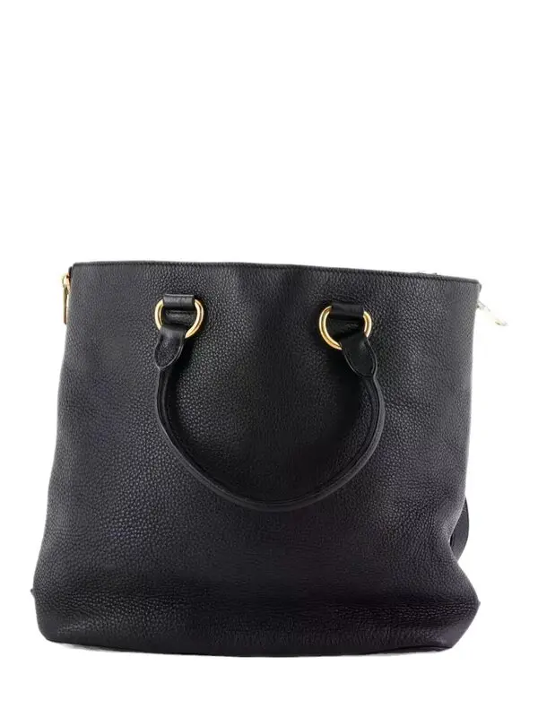 Prada Vitello Daino Convertible Tote Bag - Black