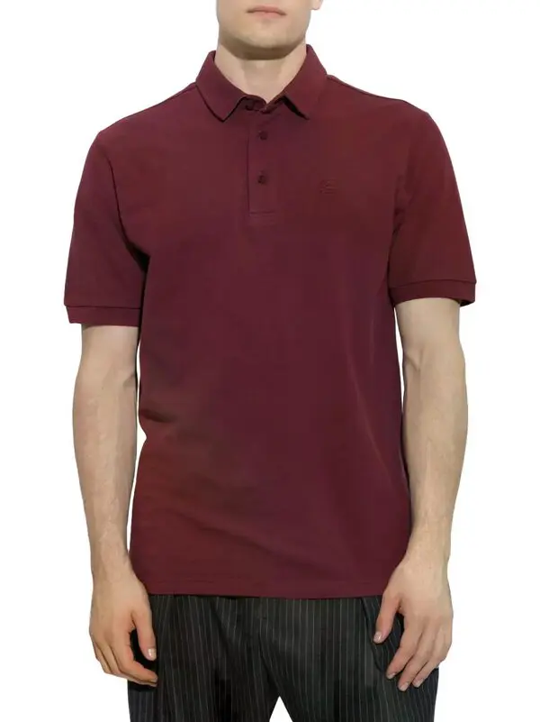 Etro Embroidered-logo Polo Shirt - Red